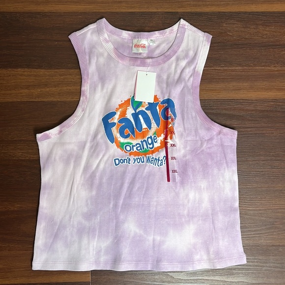 Coca Cola | Tops | Cocacola Fanta Orange Tanks Multiple Sizes Tie Die ...
